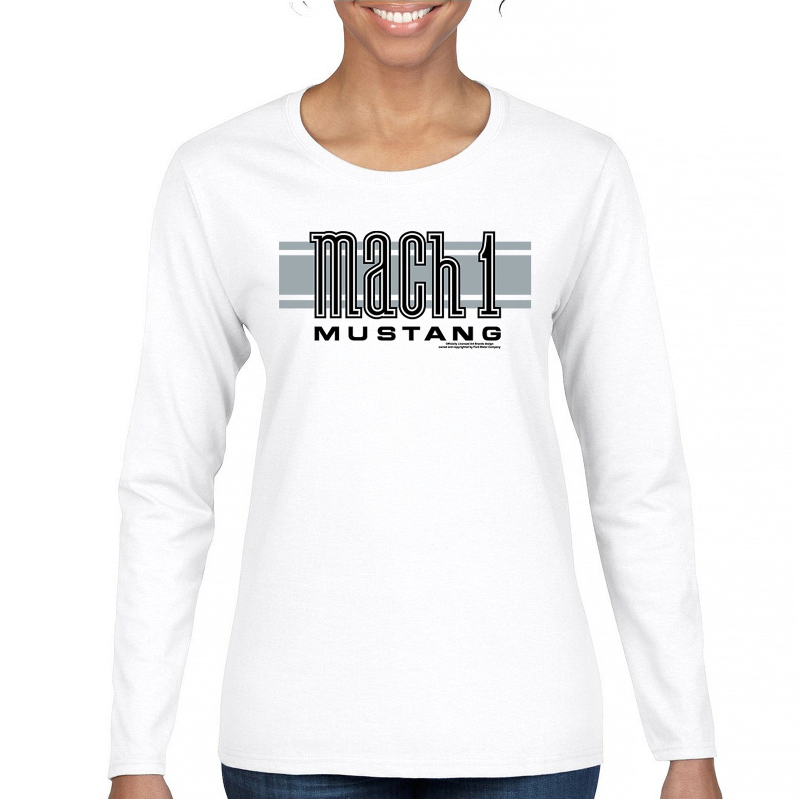Ford Mustang Mach 1 Logo Women's Long Sleeve T-shirt Legendary ...