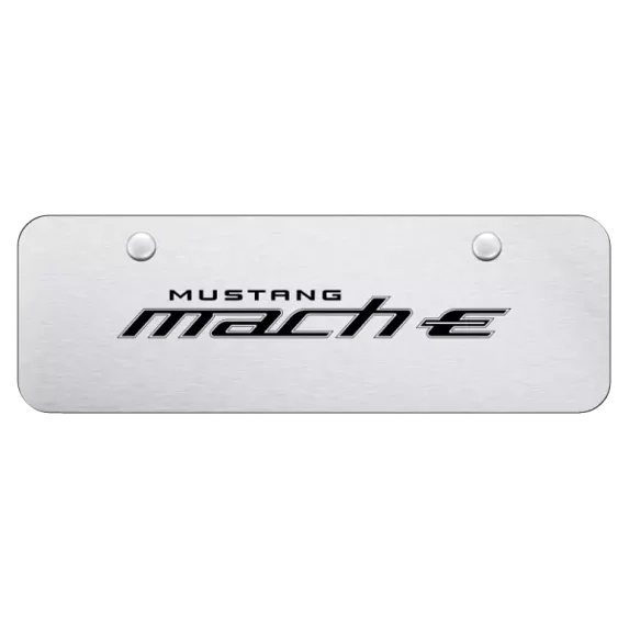 Ford Mustang Mach-E Brushed Stainless Steel Mini License Plate Official ...