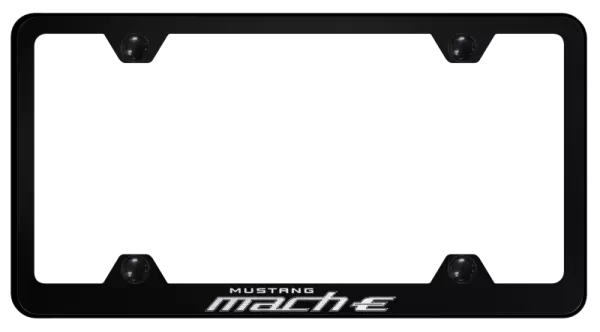 Ford Mustang Mach-E Laser Etched Black License Plate Frame Official ...