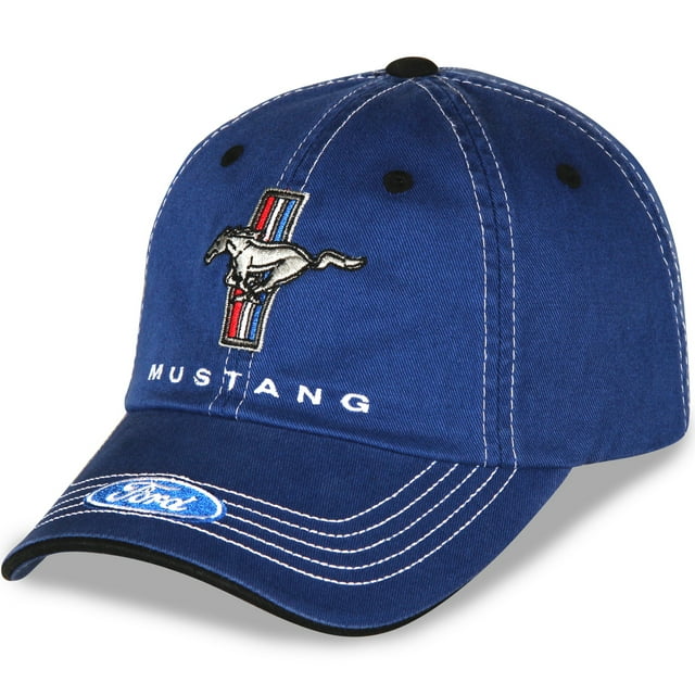 Ford Mustang Men's Official Licensed Embroidered Mustang Logo Hat Cap ...