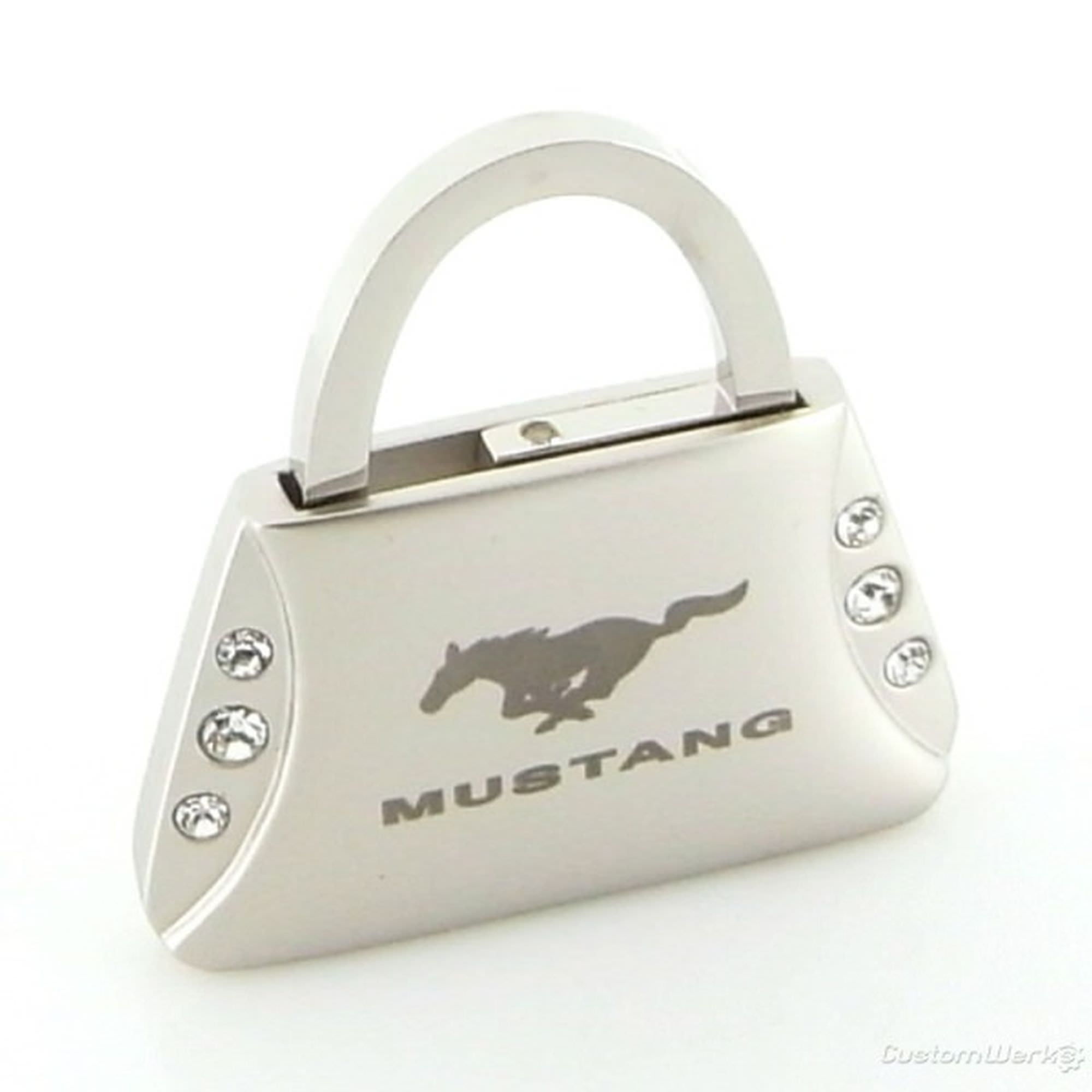 Ford Mustang Purse Shape Keychain (Chrome) - Walmart.com