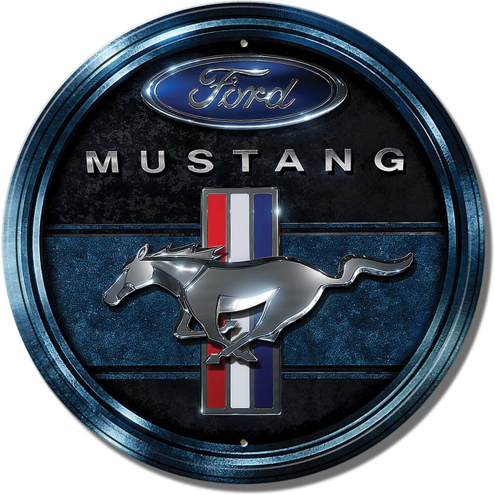 Ford Mustang Round Sign - Walmart.com