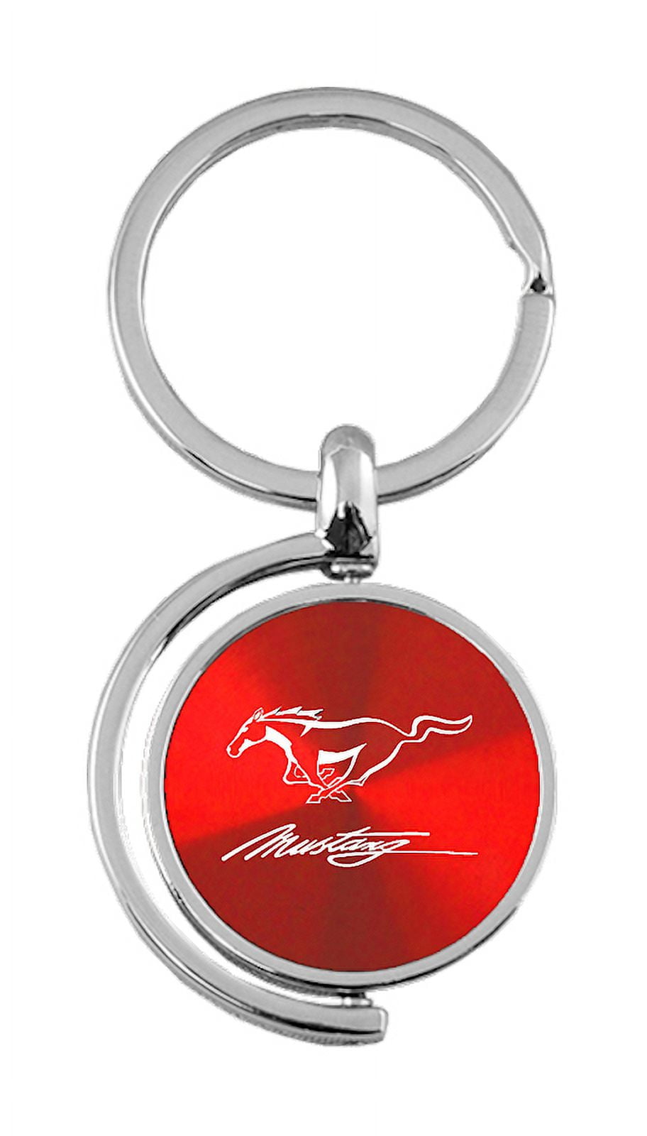 Ford Mustang Script Spinner Key Ring (Red) - Walmart.com