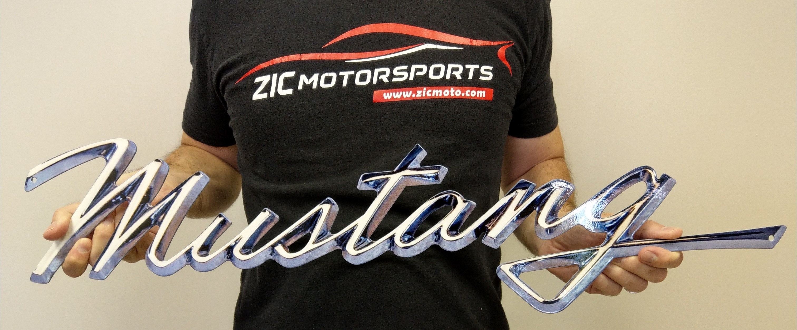 Ford Mustang Script Steel Sign - Walmart.com