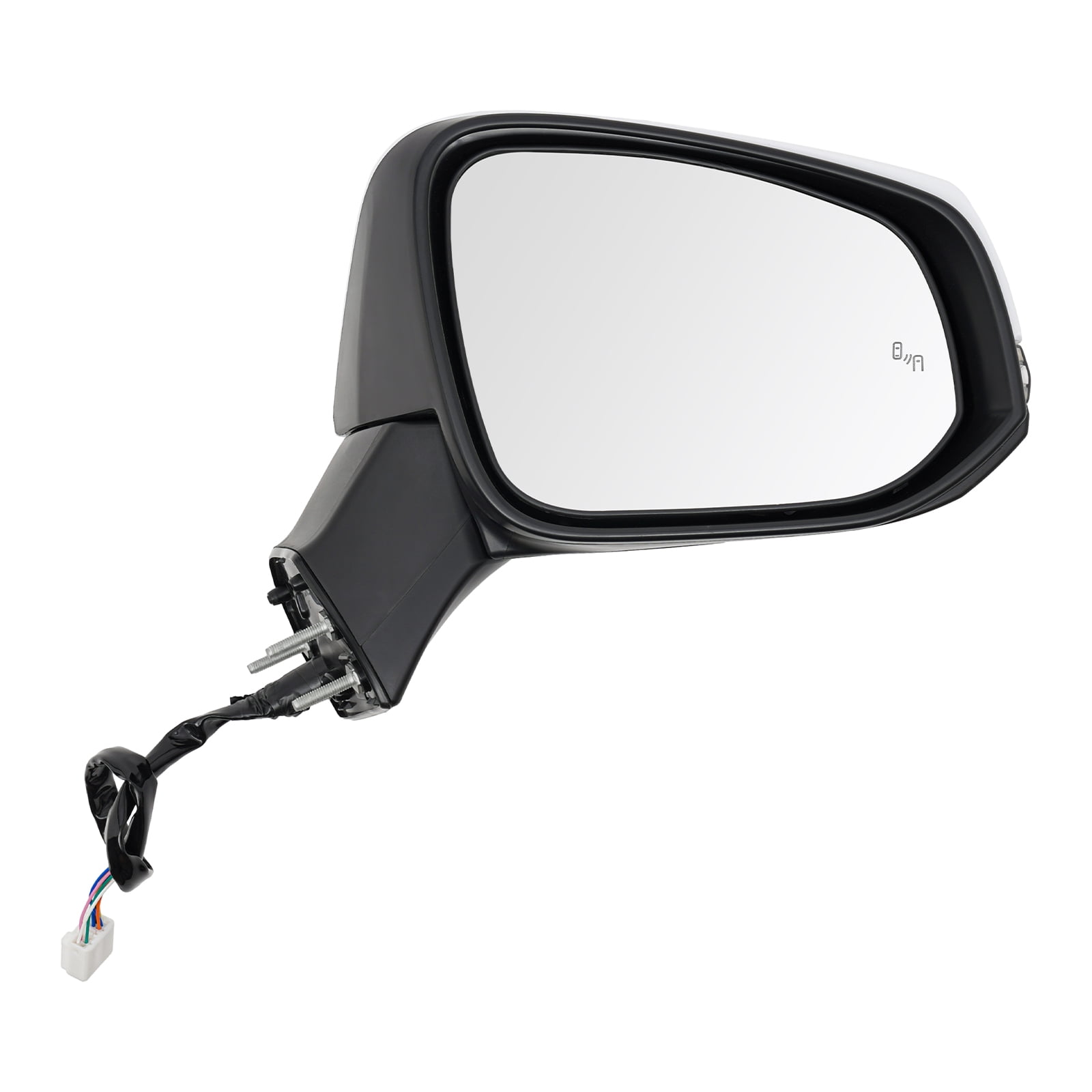Ford Mustang Side View Mirror Assembly, White ABS Plastic and Glass ...
