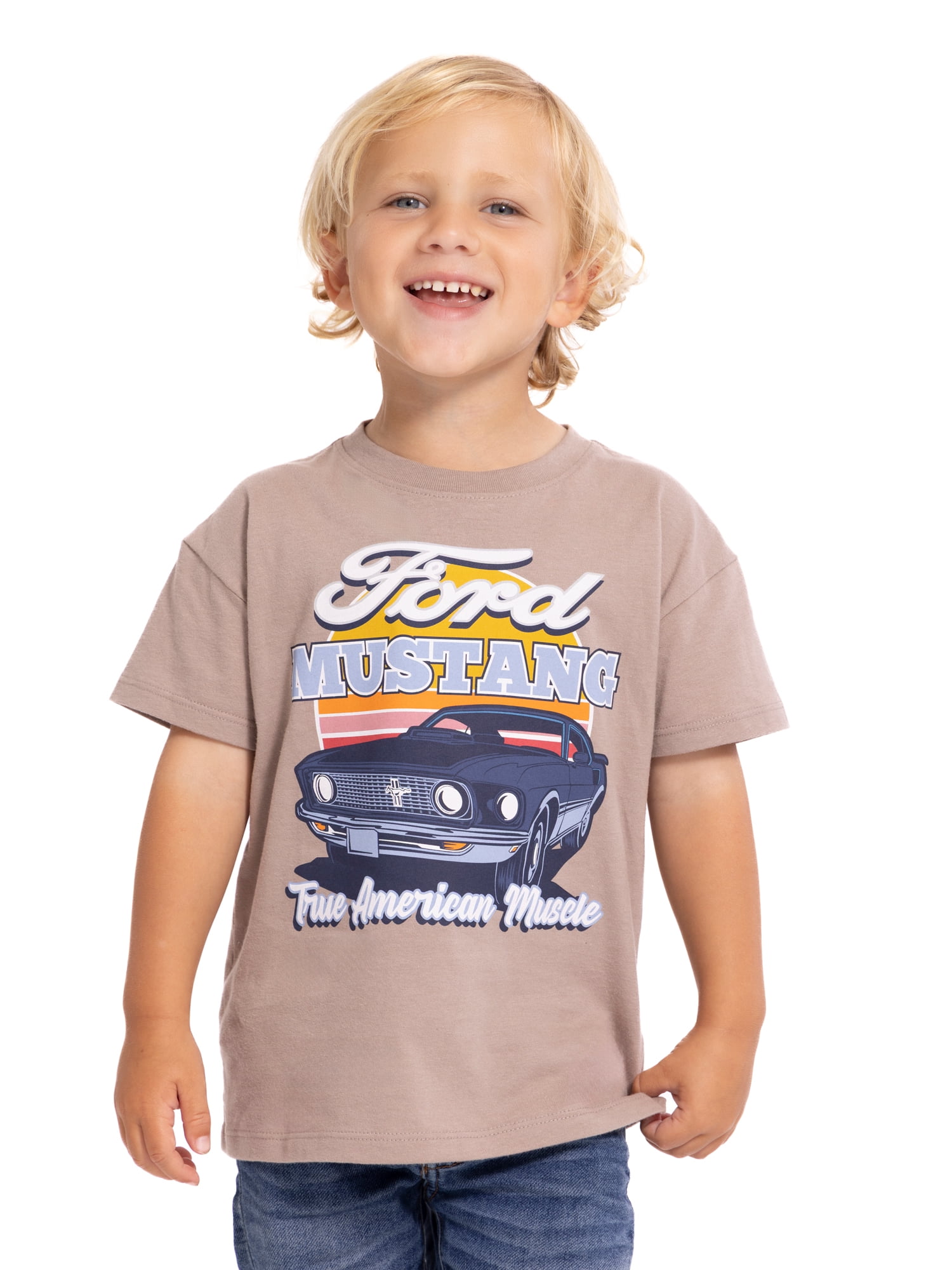 Ford Mustang Toddlers' Graphic Tee with Short Sleeves, Sizes 12M-5T ...