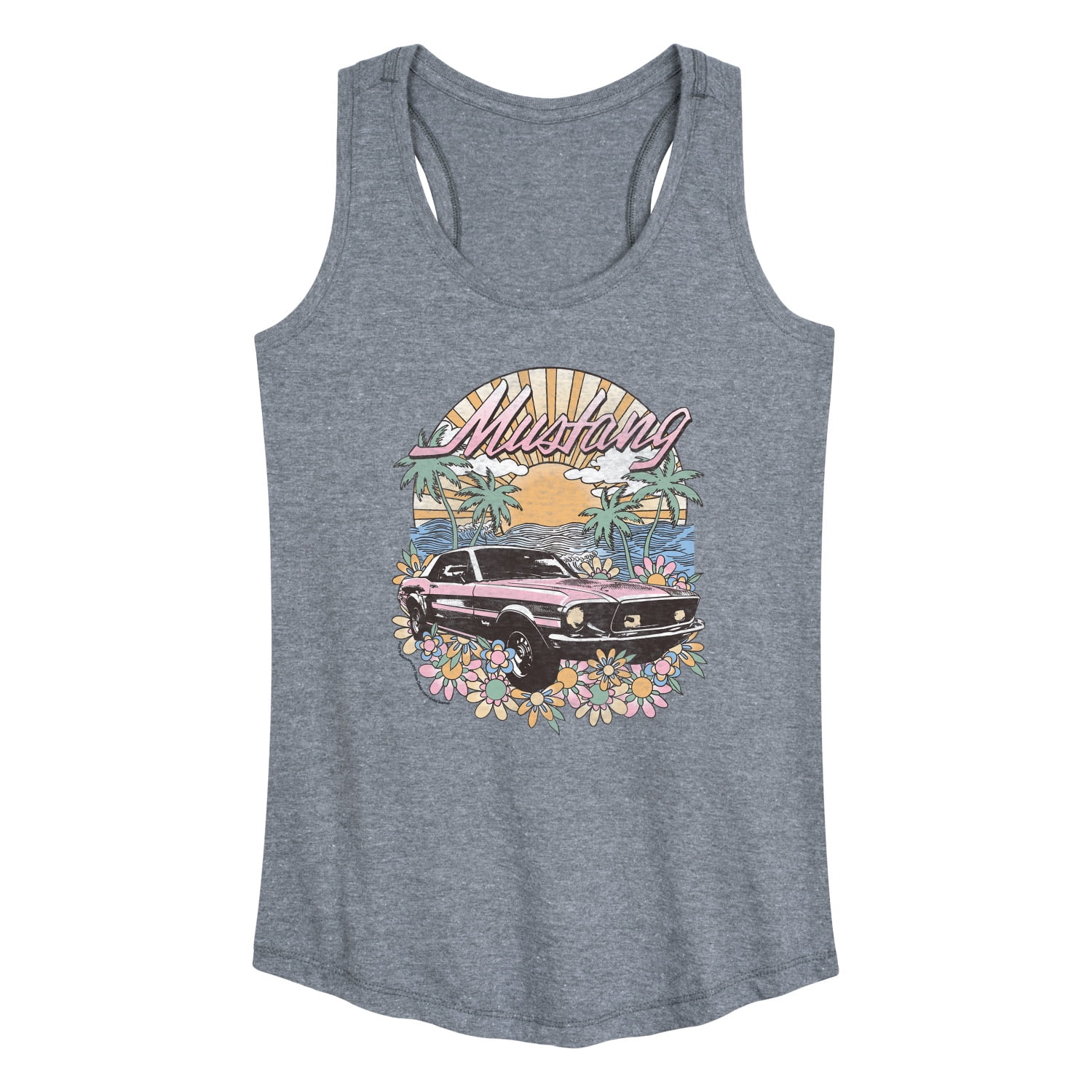 Ford - Mustang - Women's Racerback Graphic Tank - Walmart.com