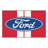 Ford Oval with Stripes 4'x6' Rug - Red - Walmart.com