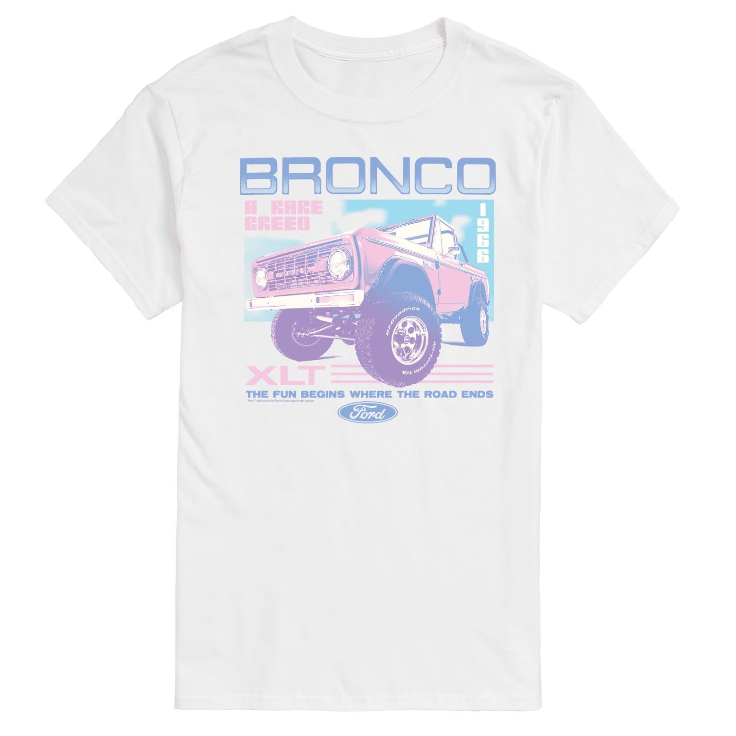 Ford - Pastel Bronco - Men's Short Sleeve T-Shirt - Walmart.com