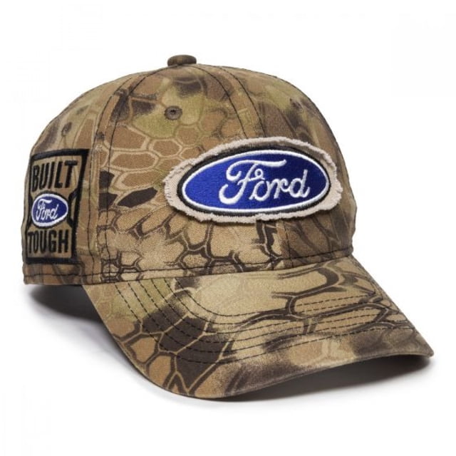 Ford Logo Built Tough Frayed Patch Pre-Curved Adjustable Hat - Walmart ...