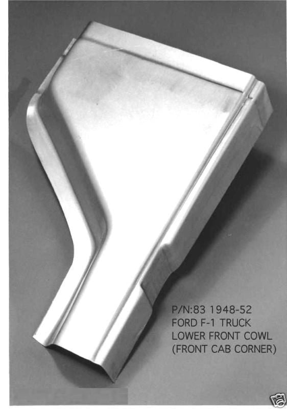 Ford Pickup Truck / Panel Delivery Front Side Cowl Right 1948-1952 ...