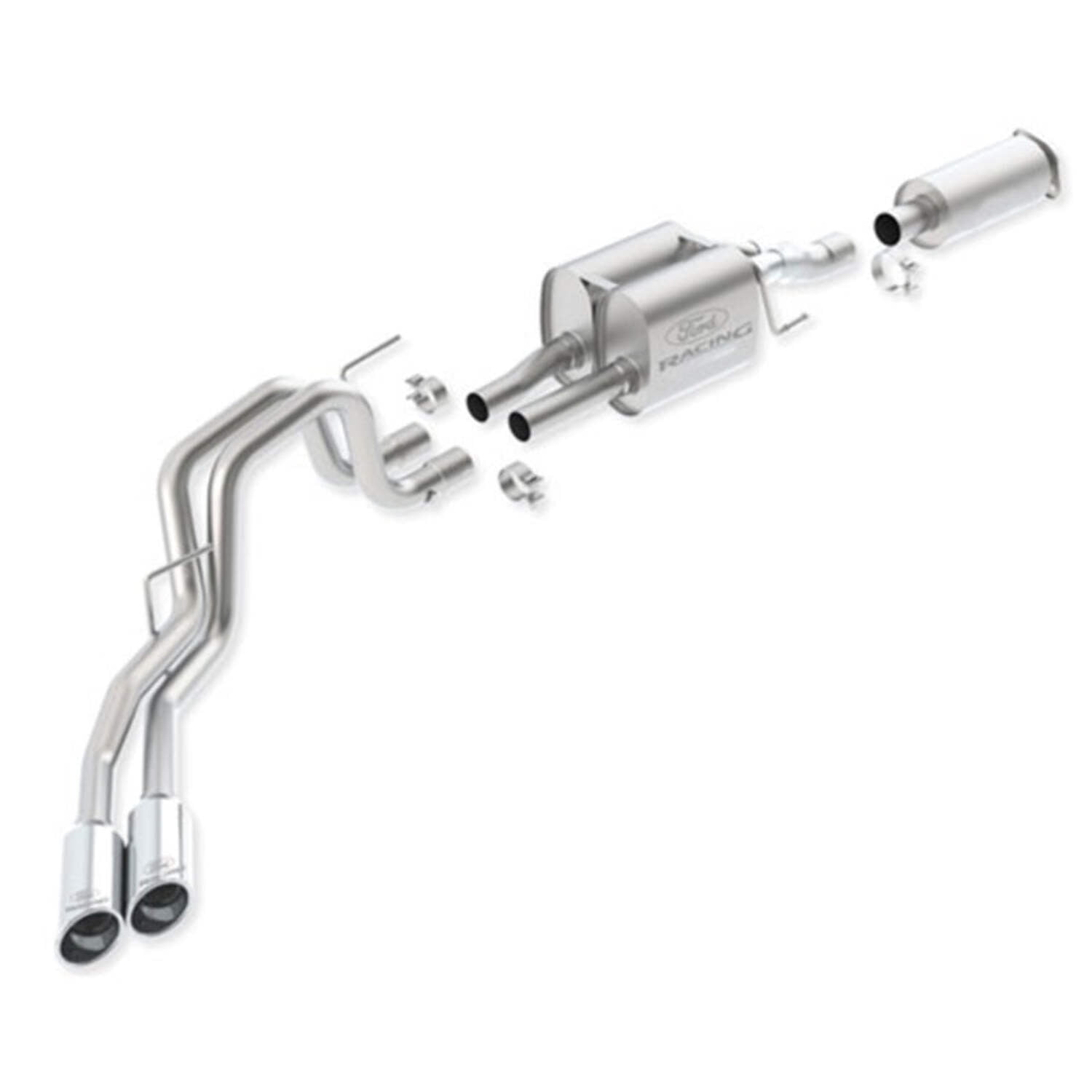 Ford Racing 2011-2014 F-150 SVT Raptor 6.2L Cat-Back Touring Exhaust ...