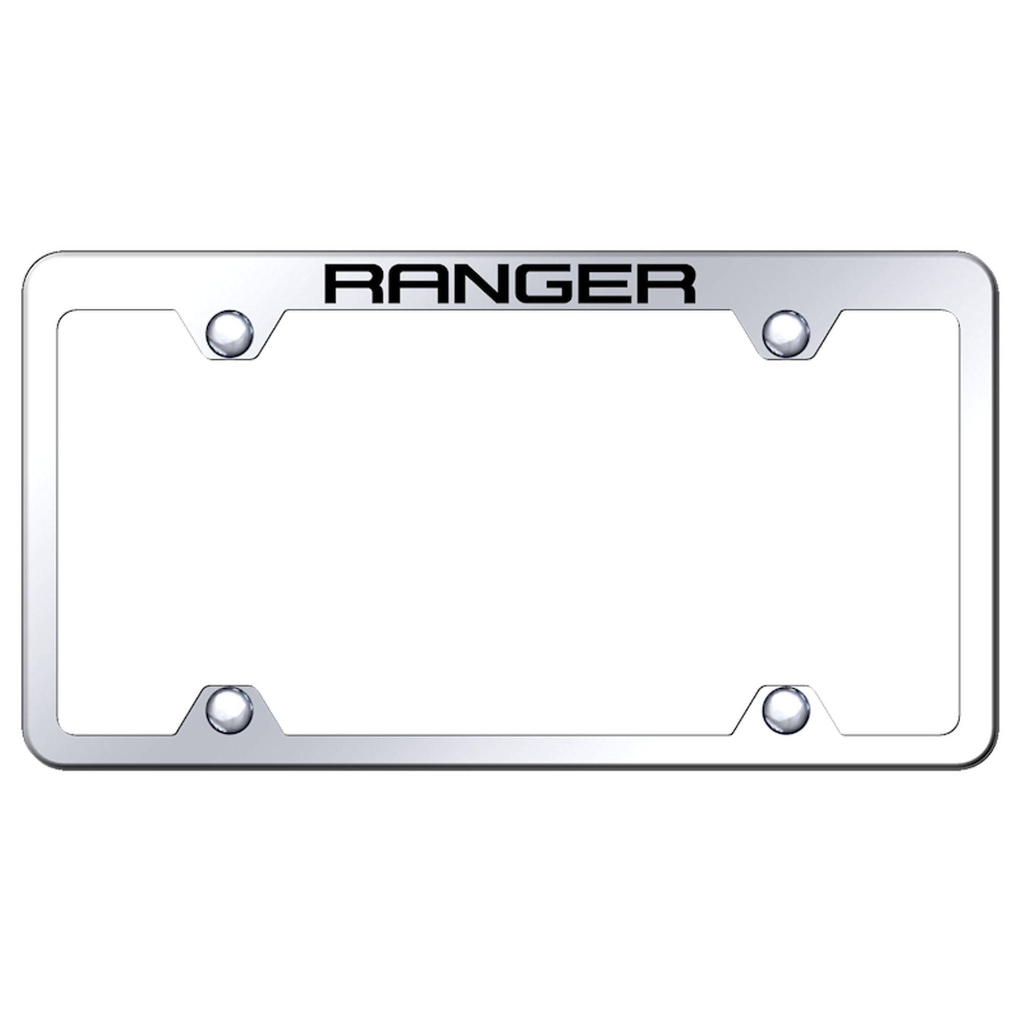 Ford Ranger Logo Stainless Steel Wide Body Truck License Plate Frame ...