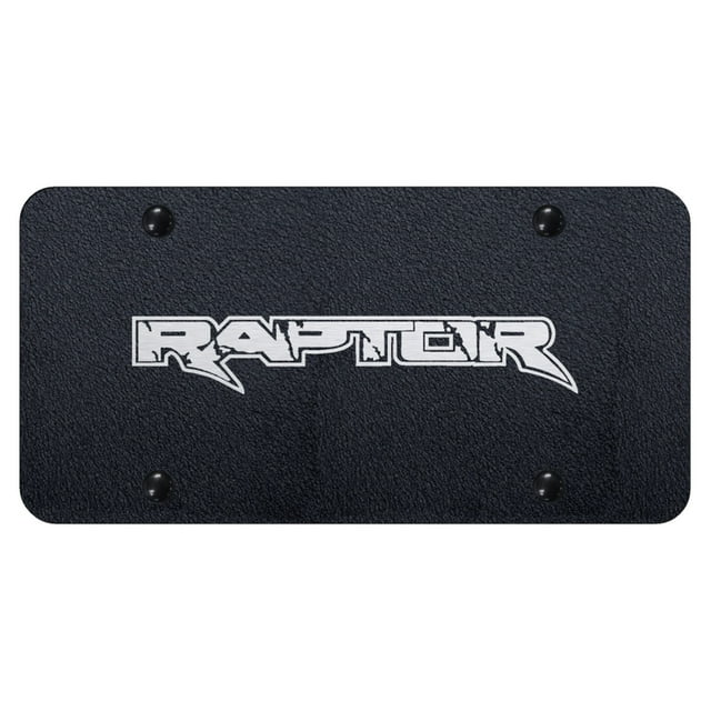 Ford Raptor Laser Etched Logo License Plate (Rugged Black) - Walmart ...