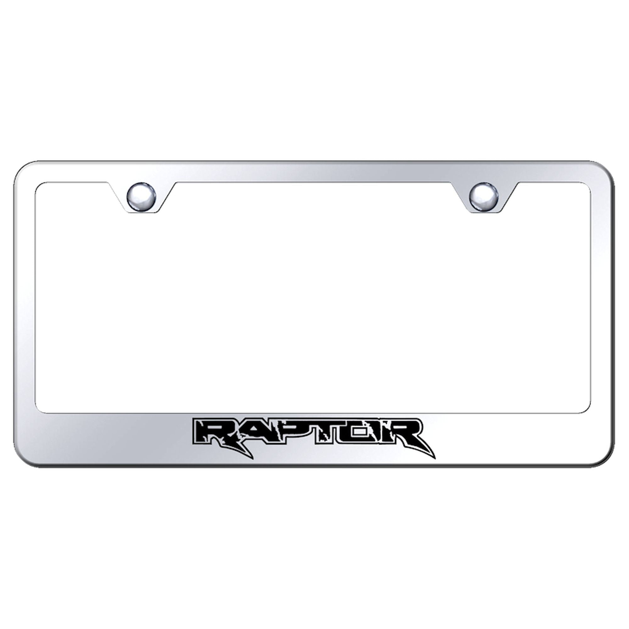 Ford Raptor Laser Etched Logo Stainless Steel License Plate Frame ...
