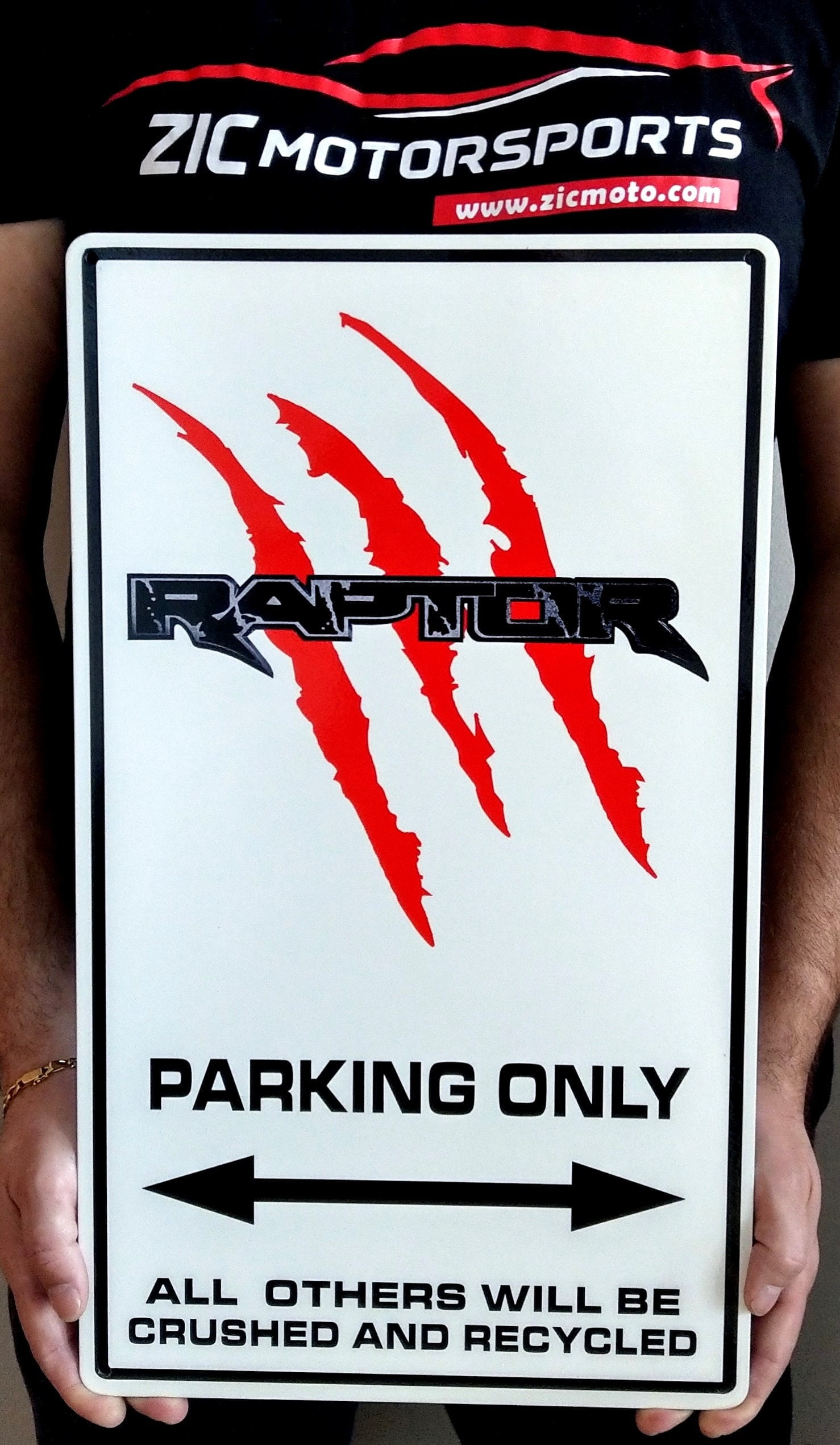 Ford Raptor Parking Only Steel Sign - 20" x 12" - Walmart.com