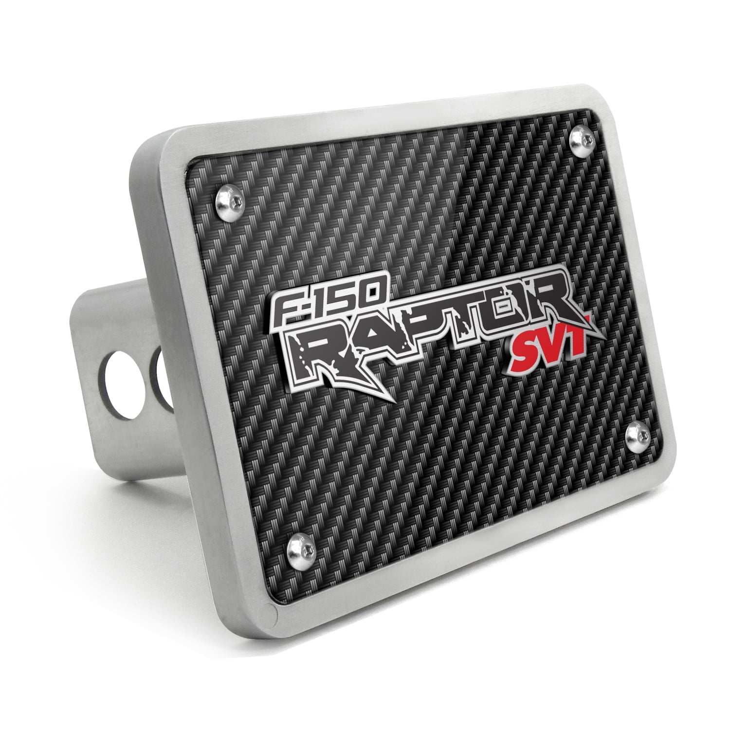Ford Raptor SVT 3D Logo Carbon Fiber Look Billet Aluminum 2 inch Tow ...