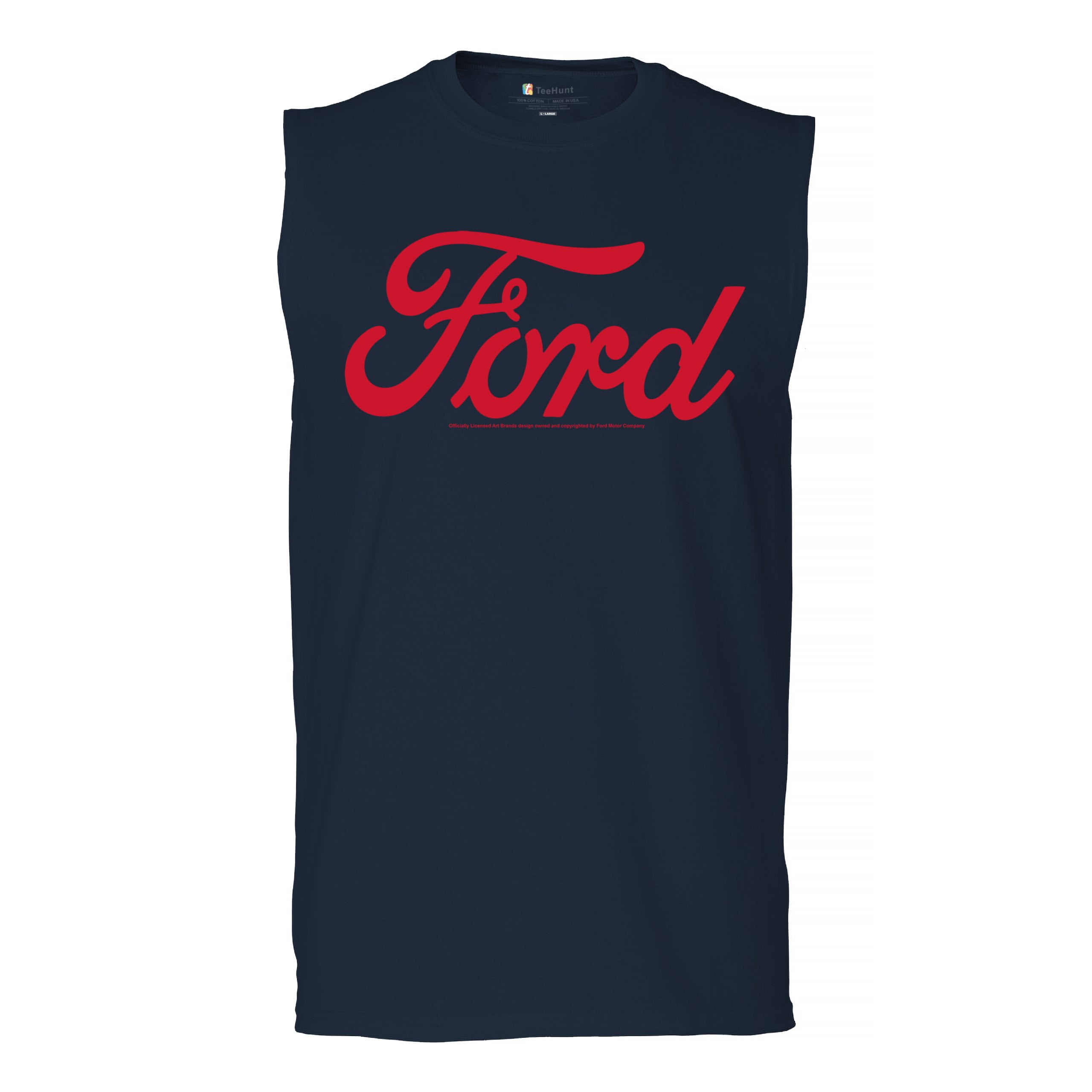 Ford Red Logo Muscle Shirt Official Trademarked Licensed Classic ...