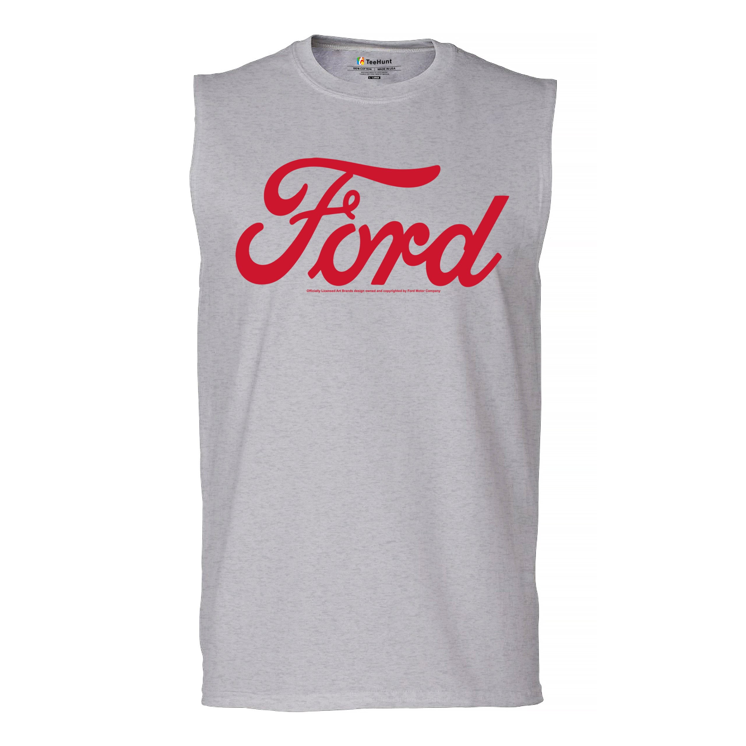 Ford Red Logo Muscle Shirt Official Trademarked Licensed Classic ...