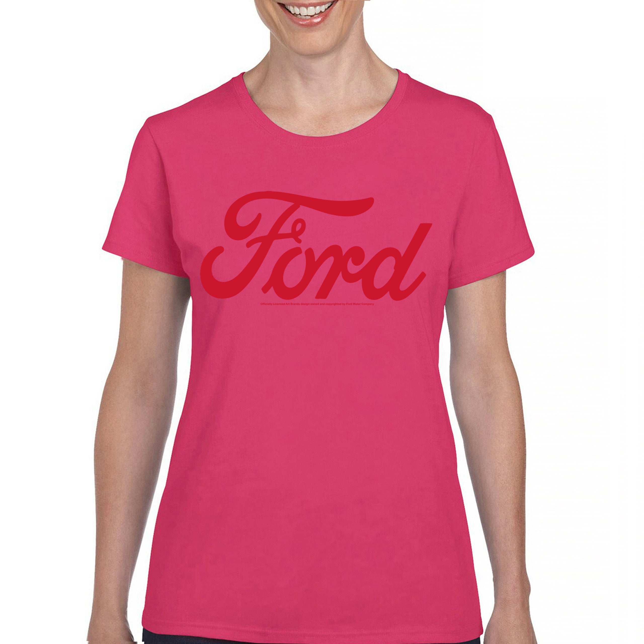 Ford Red Logo T-Shirt Official Trademarked Licensed Classic Automotive ...