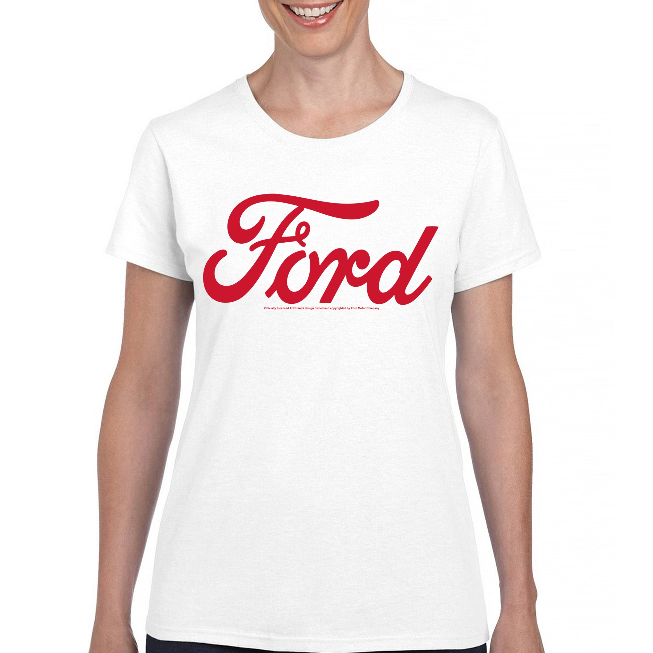 Ford Red Logo T-Shirt Official Trademarked Licensed Classic Automotive ...