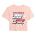 Ford - Ridin' Home Holiday Bronco - Juniors Cropped Graphic T-Shirt ...