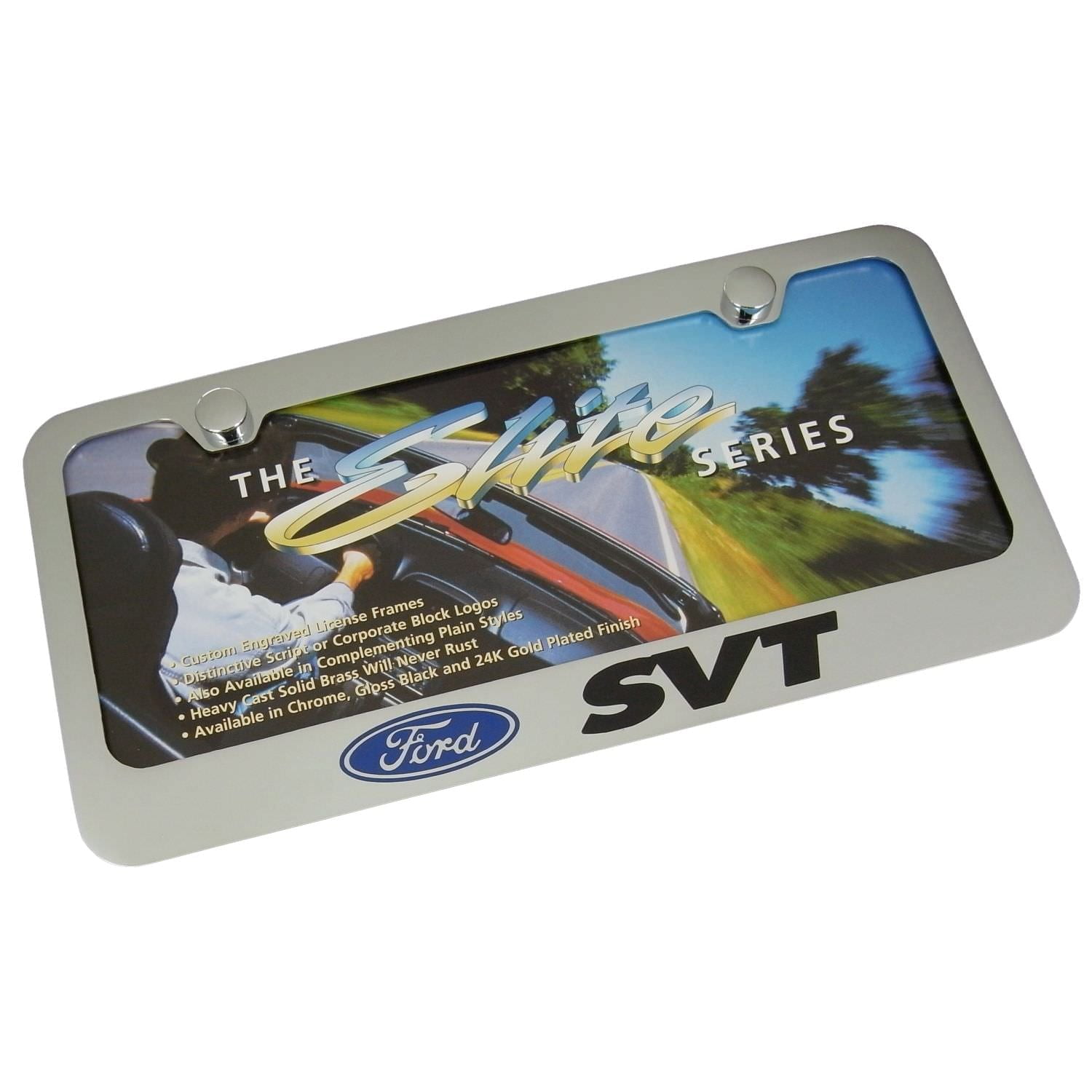 Ford SVT Chrome Metal License Plate Frame - Walmart.com