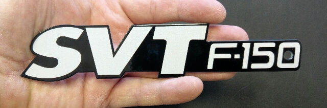 Ford SVT F-150 Flat Lightning Metal Sign Wall Art Grey - Walmart.com
