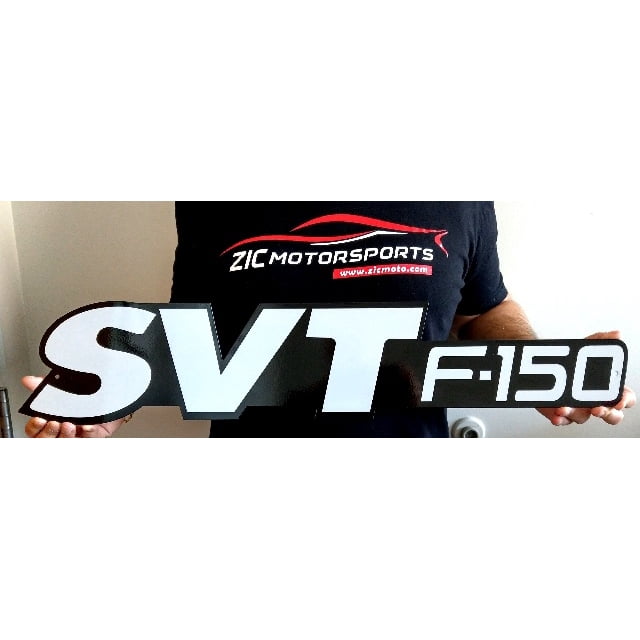 Ford SVT F-150 Flat Lightning Metal Sign Wall Art Grey - Walmart.com