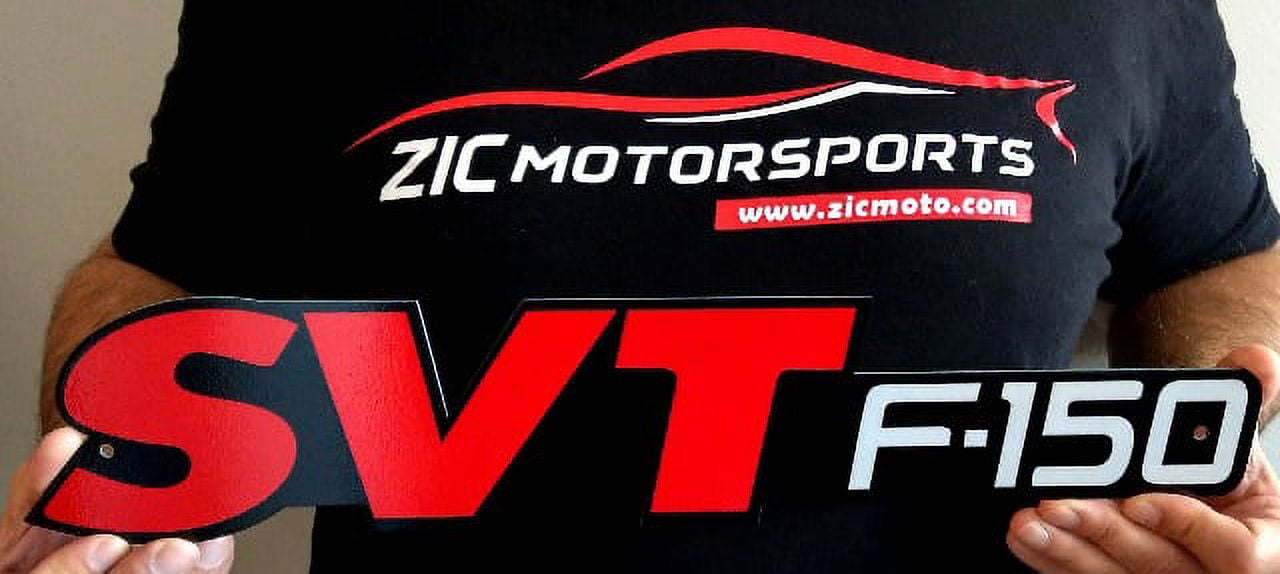 Ford SVT F-150 Flat Lightning Metal Sign Wall Art Red - Walmart.com