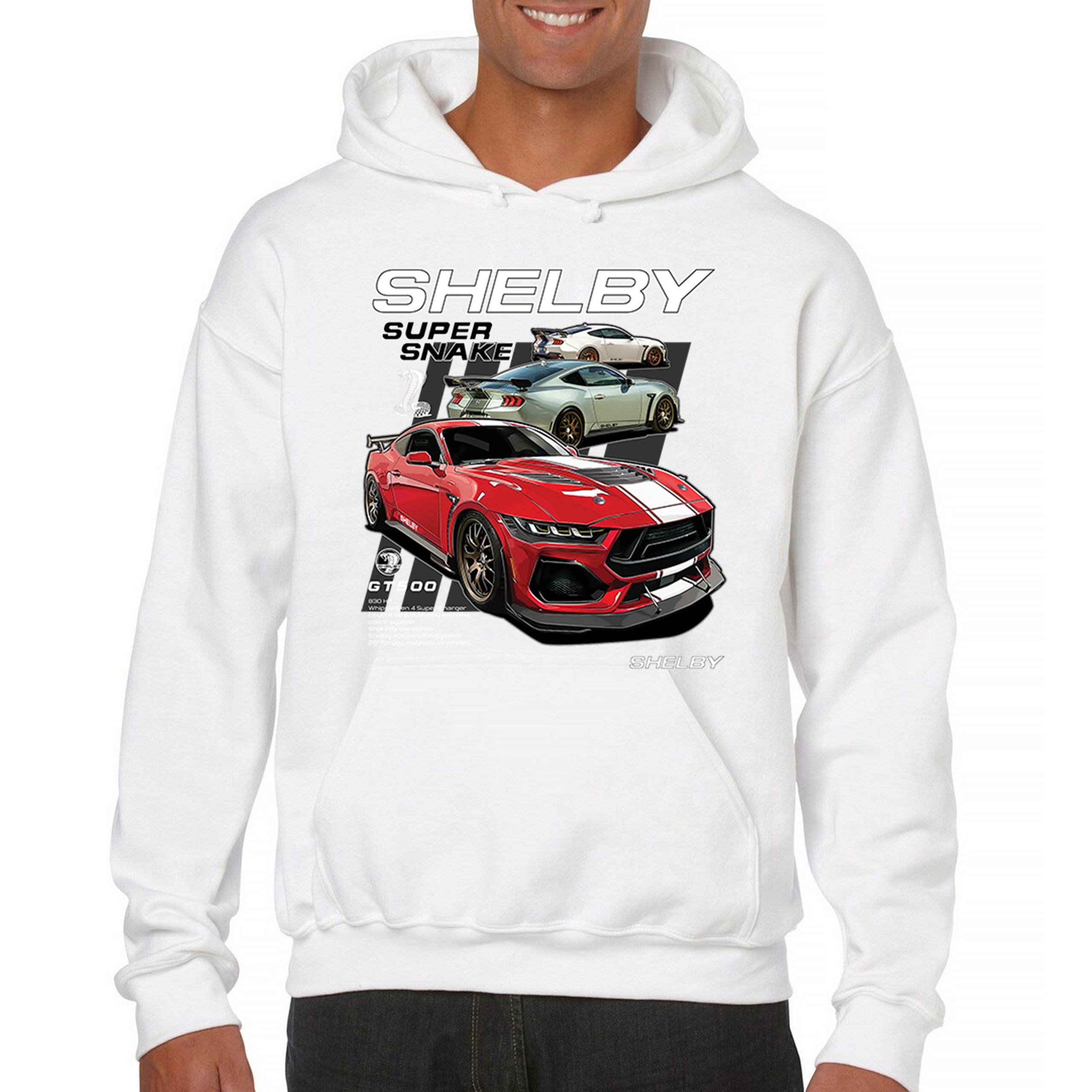 Ford Shelby Super Snake GT500 Unisex Hoodie American Mustang Cobra ...