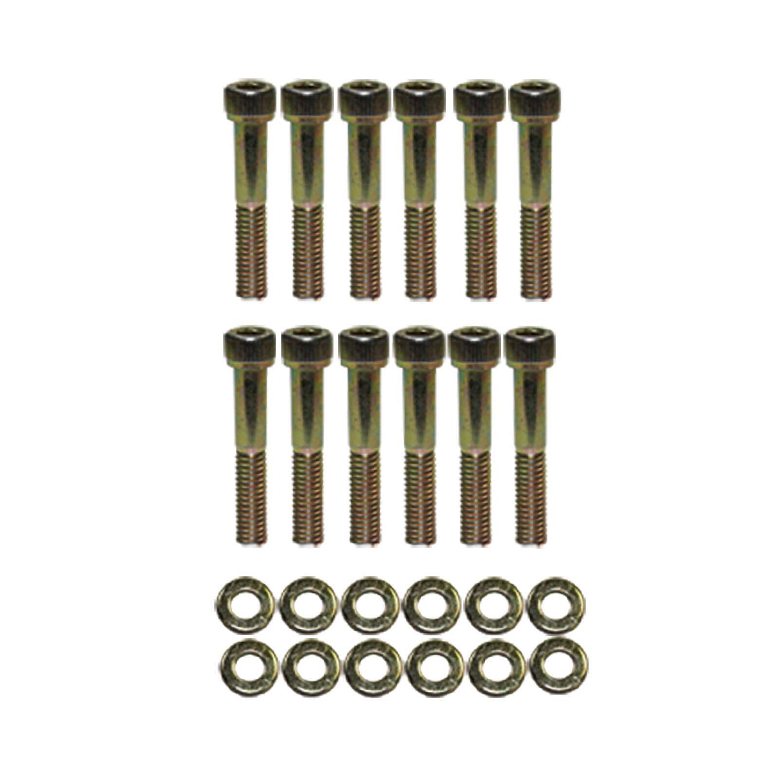 Gold Zinc Steel Allen Head Intake Manifold Bolt Kit for Ford Small ...