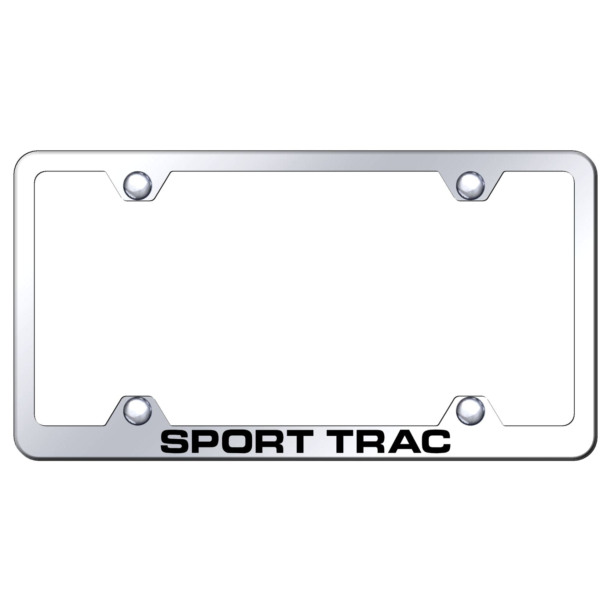 Ford Sport Trac Laser Etched Logo Wide Body License Plate Frame (Chrome ...