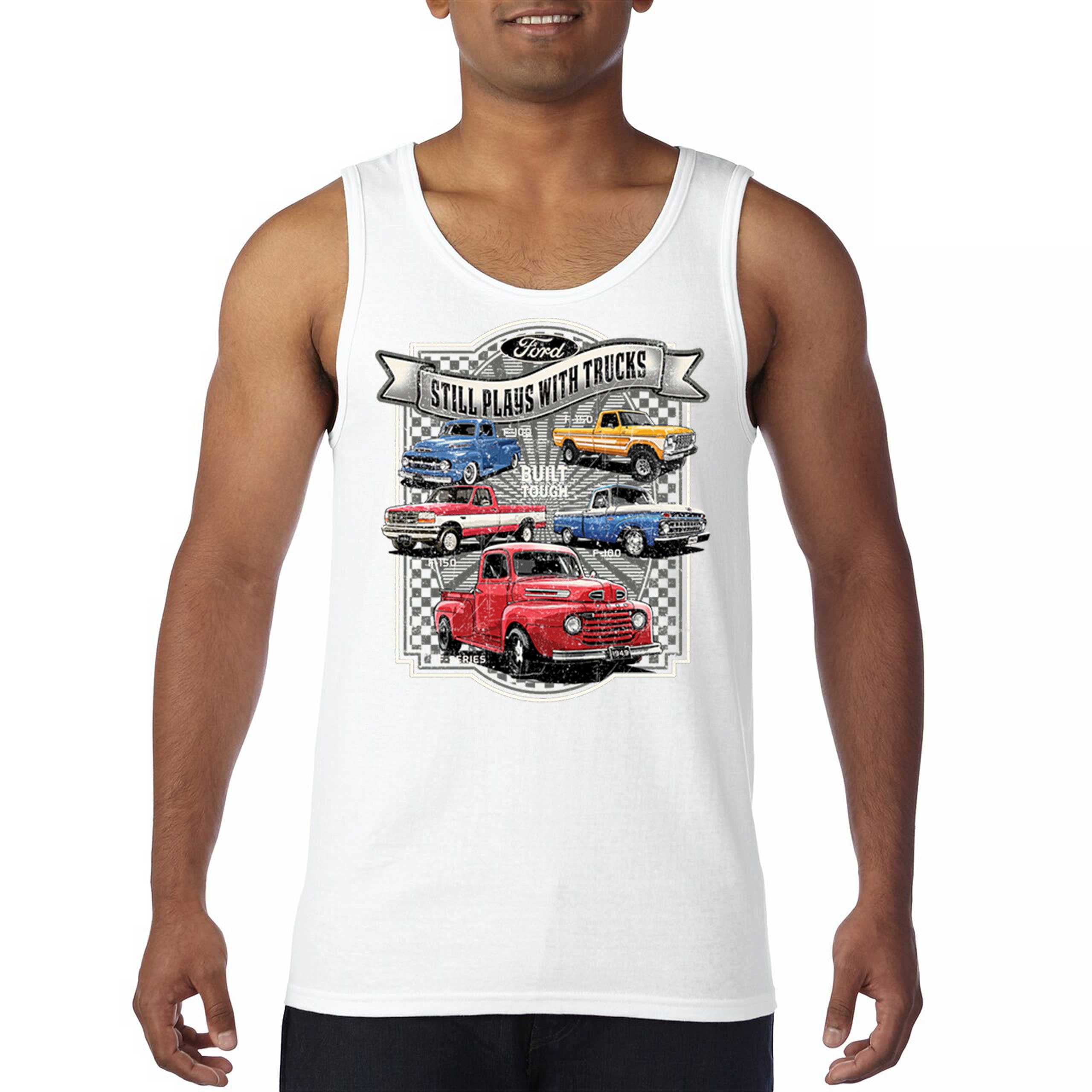 Ford Still Plays with Trucks Tank Top American Classic F100 F150 Pickup ...