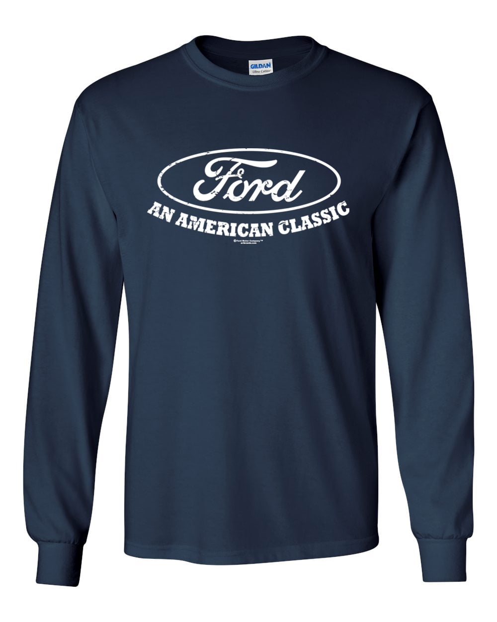 Trenz Shirt Company, Ford T-shirt, Vintage Logo, Cotton, Navy, XL ...