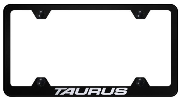 Ford Taurus Steel Wide Body License Plate Frame Laser Etched Black ...