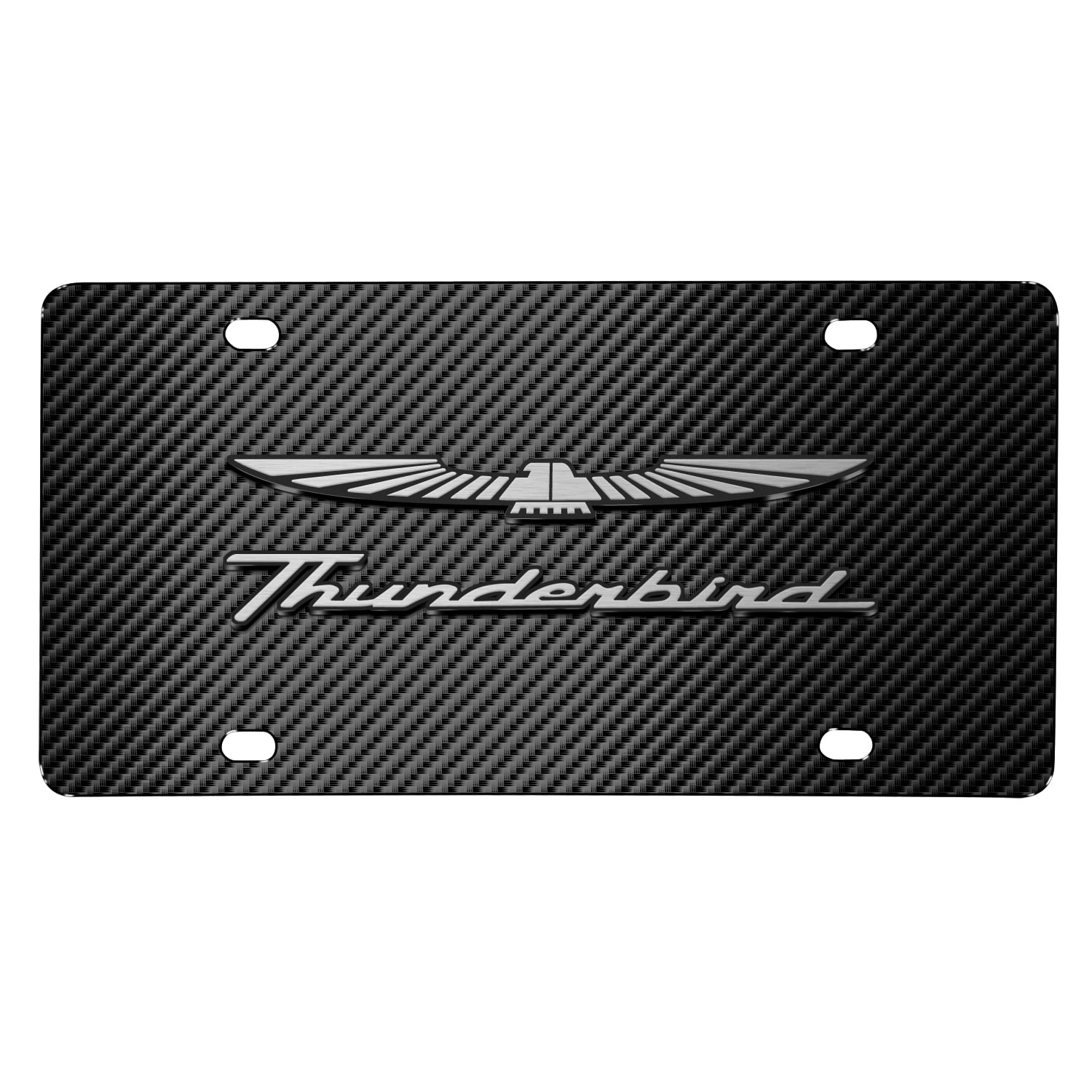 Ford Thunderbird 3D Logo Black Carbon Fiber Patten Stainless Steel ...