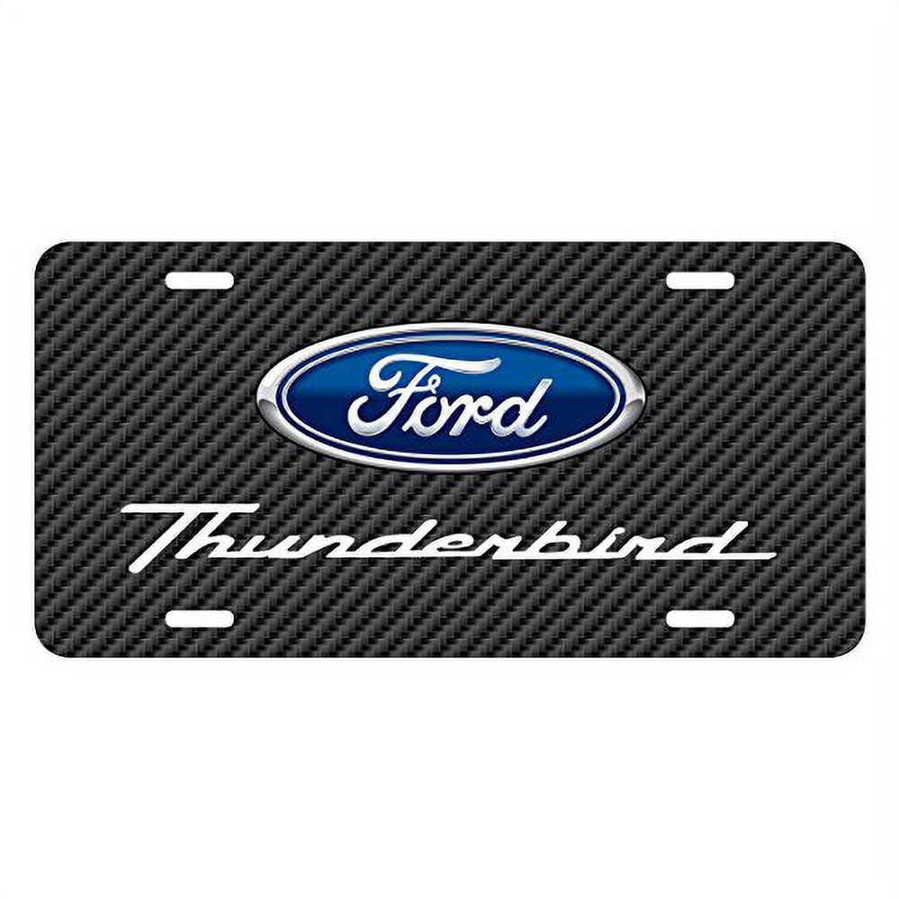 Ford Thunderbird Black Carbon Fiber Look Graphic Special Aluminum Metal ...