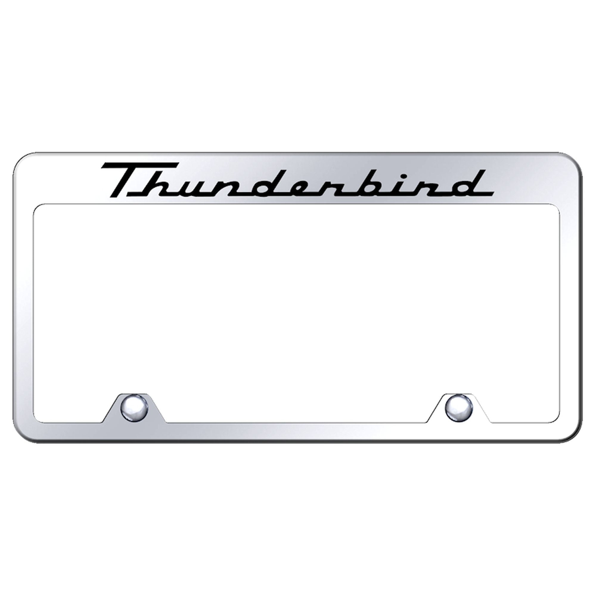 Ford Thunderbird Laser Etched Stainless Steel Truck License Plate Frame ...