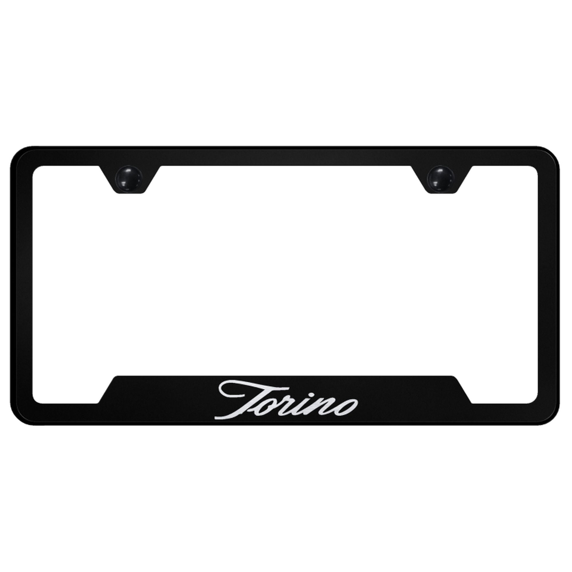 Ford Torino Script Laser Etched Logo Cut-Out License Plate Frame ...