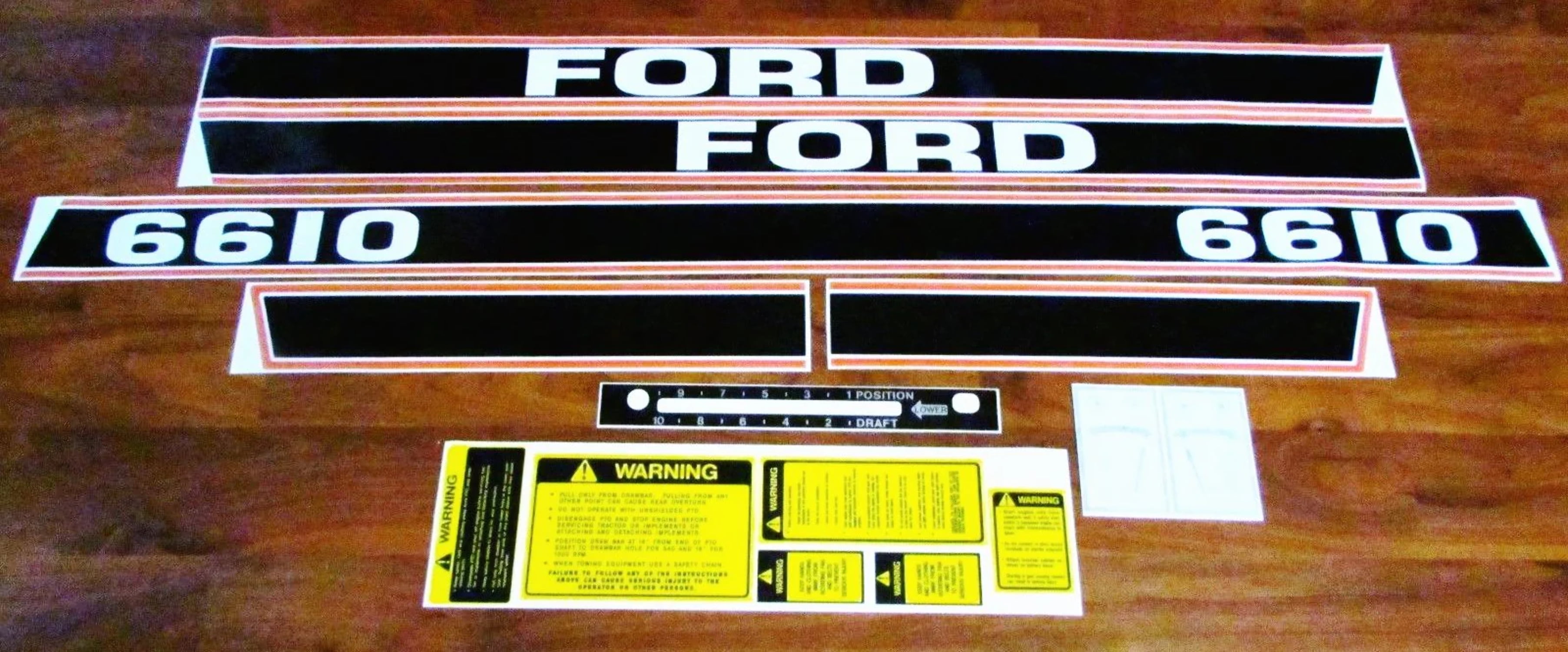 Ford Tractor 6610 Decals set with Caution and Shift Decals - Walmart.com