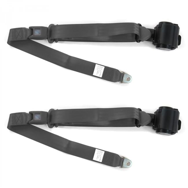 Ford Truck 1967-1979 Standard 3 Point Charcoal Retractable Bucket Seat ...