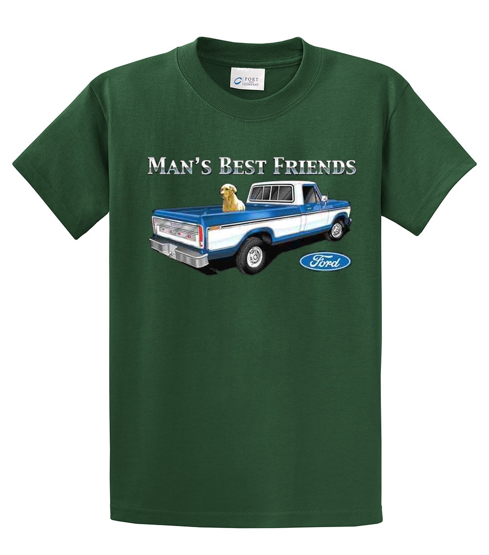 Ford Truck Man's Best Friend Dog Lab Men's Pickup Classic Retro ...