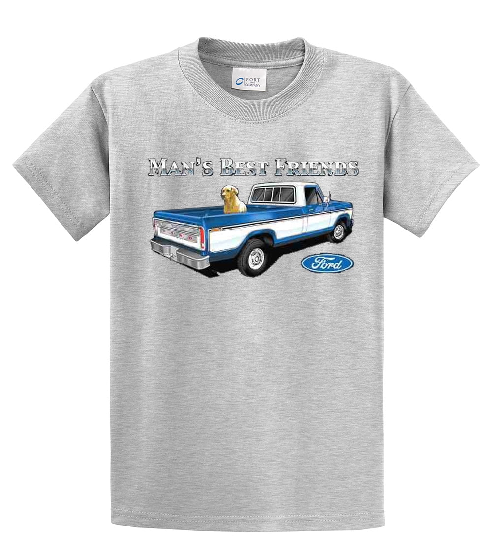 Ford Truck Man's Best Friend Dog Lab Men's Pickup Classic Retro ...