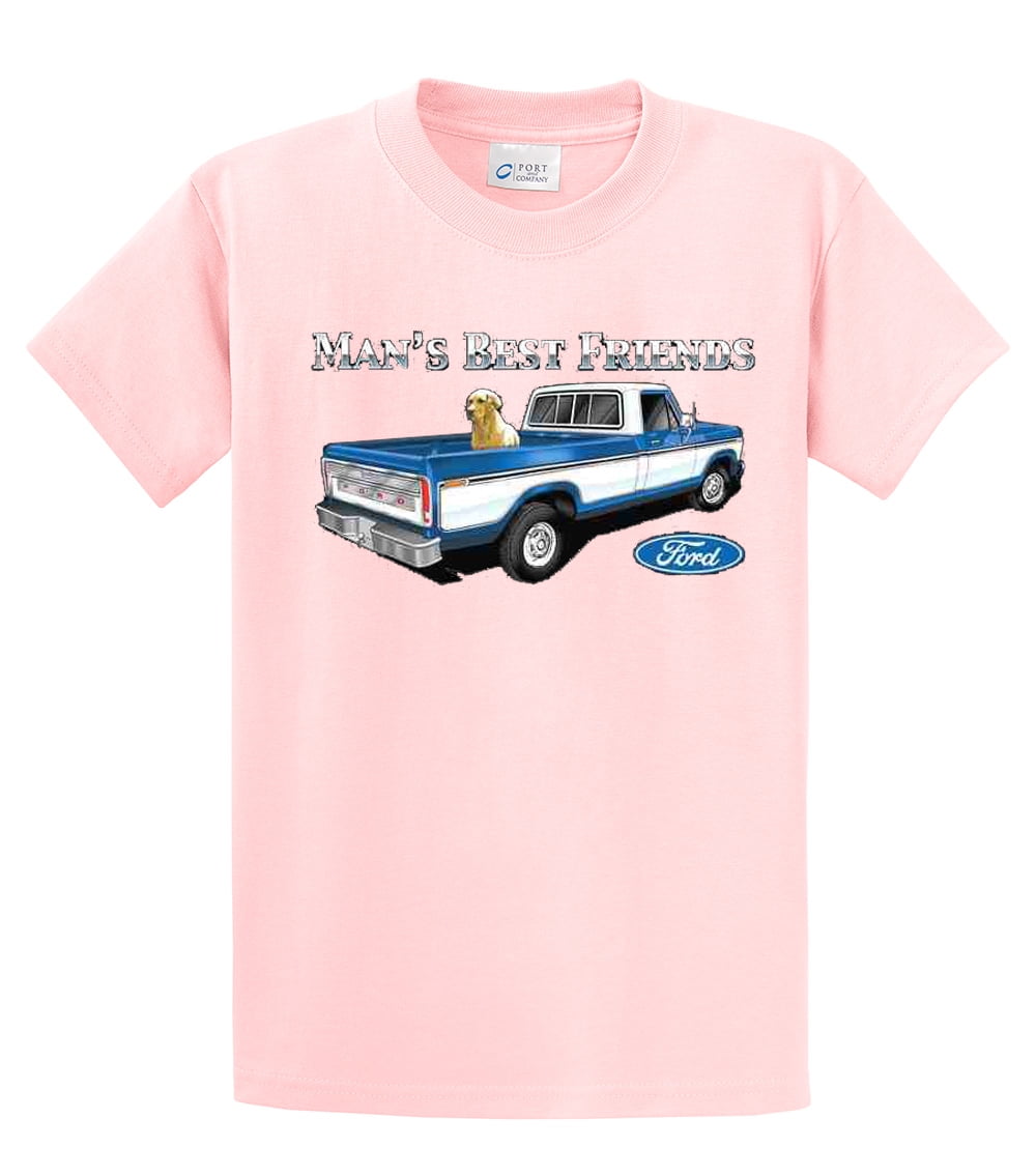 Ford Truck Man's Best Friend Dog Lab Men's Pickup Classic Retro ...