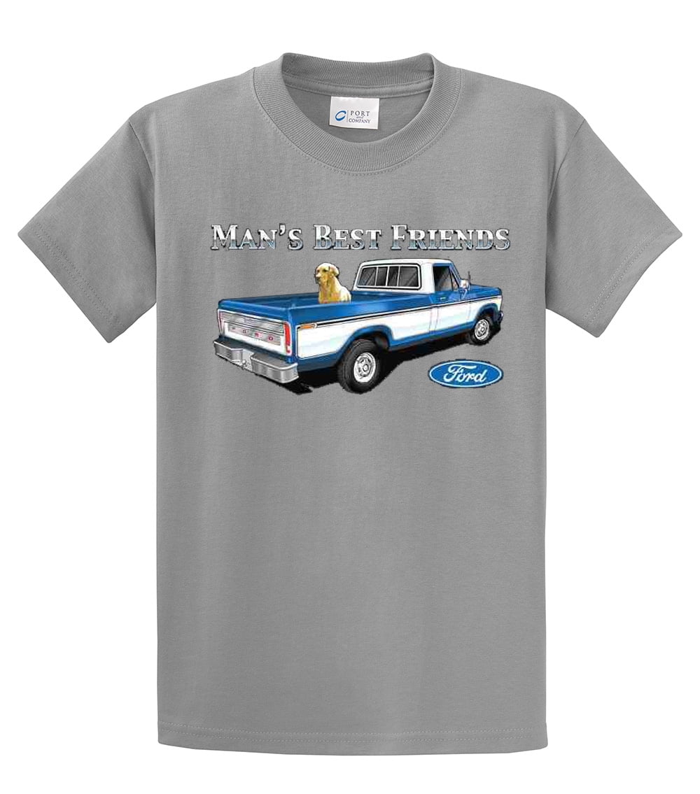 Ford Truck Man's Best Friend Dog Lab Men's Pickup Classic Retro ...