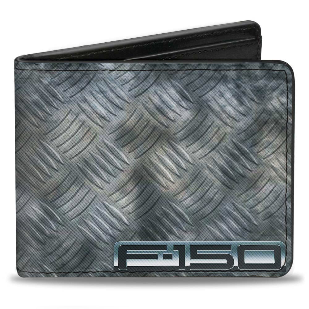 Ford Wallet, Bifold, F150 Ford Truck Checker Metal Diamond Plate, Vegan ...
