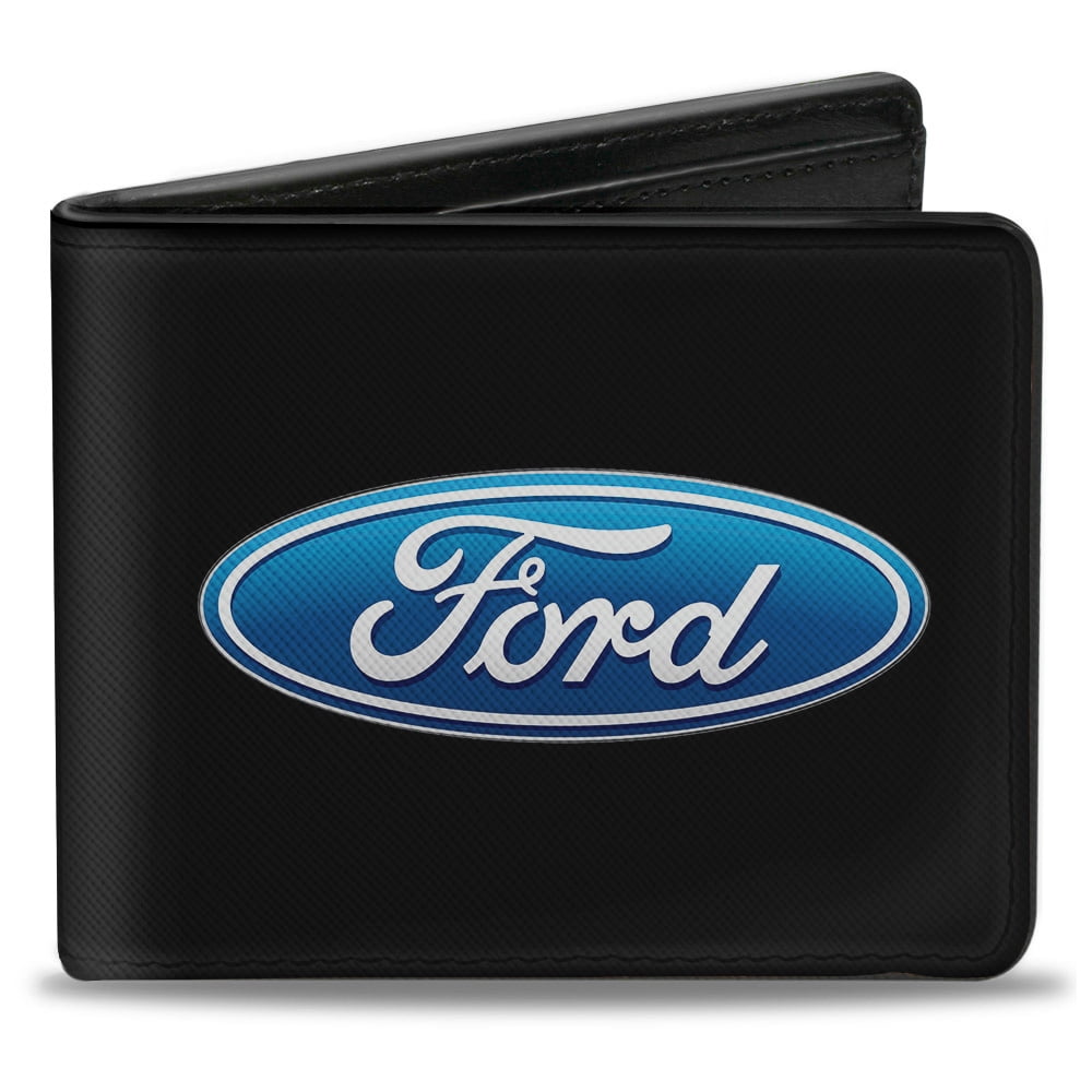 Ford Wallet, Bifold, Ford Oval Logo Centered, Vegan Leather - Walmart.com