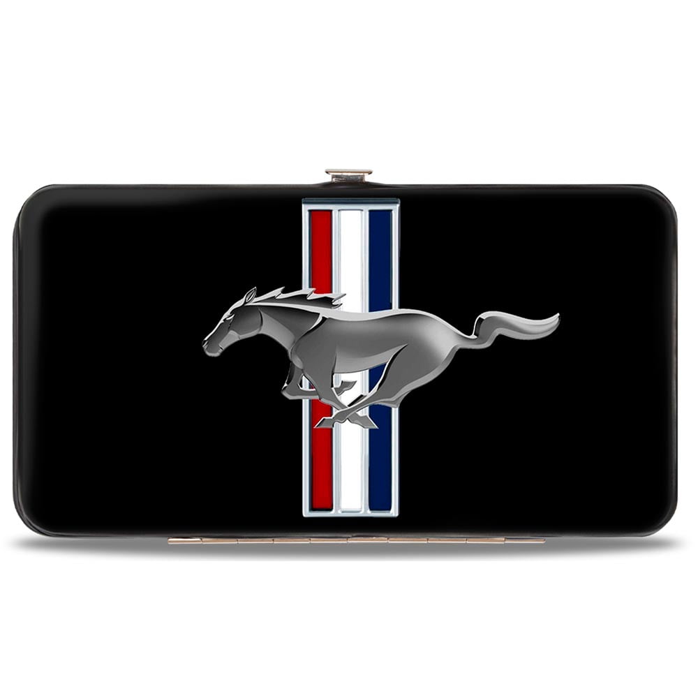 Ford Wallet, Hinged, Ford Mustang Bars Logo Centered, Vegan Leather ...