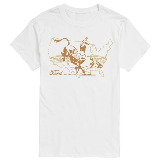 Ford - Western Bull Rider - Men's Short Sleeve Graphic T-Shirt ...